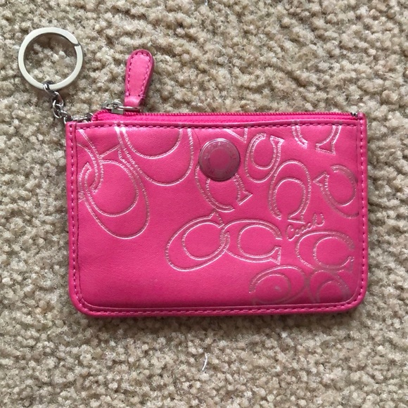 Coach | Bags | Coach Pink Colored Small Pocket Wallet | Poshmark